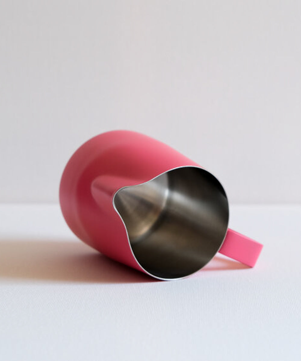 10oz Latte Art Pitcher with Wide Spout in Peony – Slow Pour Supply