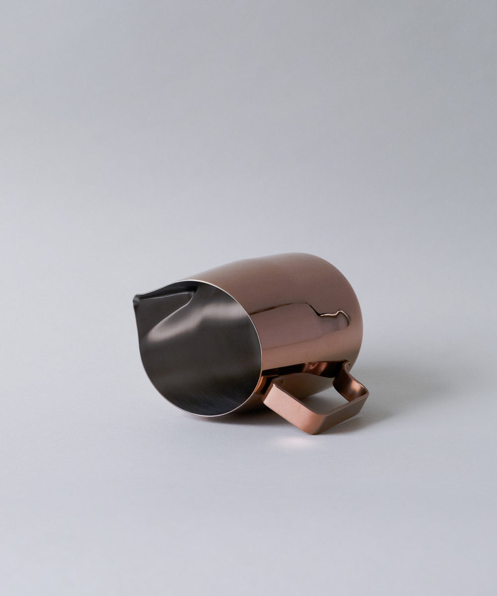 22oz Latte Art Pitcher with Narrow Spout in Rose Gold – Slow Pour Supply