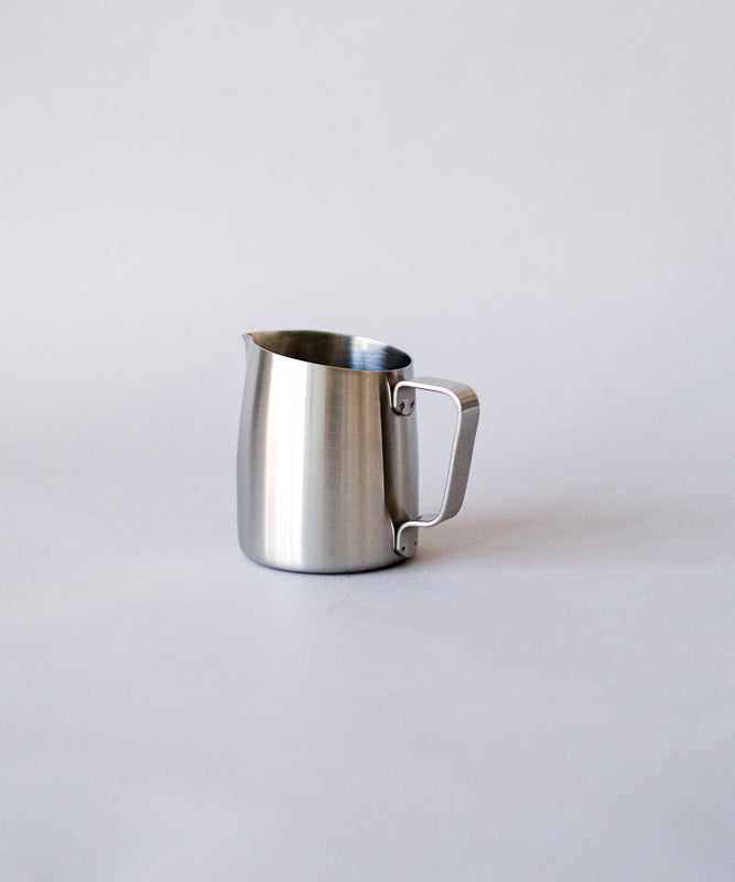 10oz WPM Latte Art Pitcher with Round Spout in Brushed Silver – Slow ...