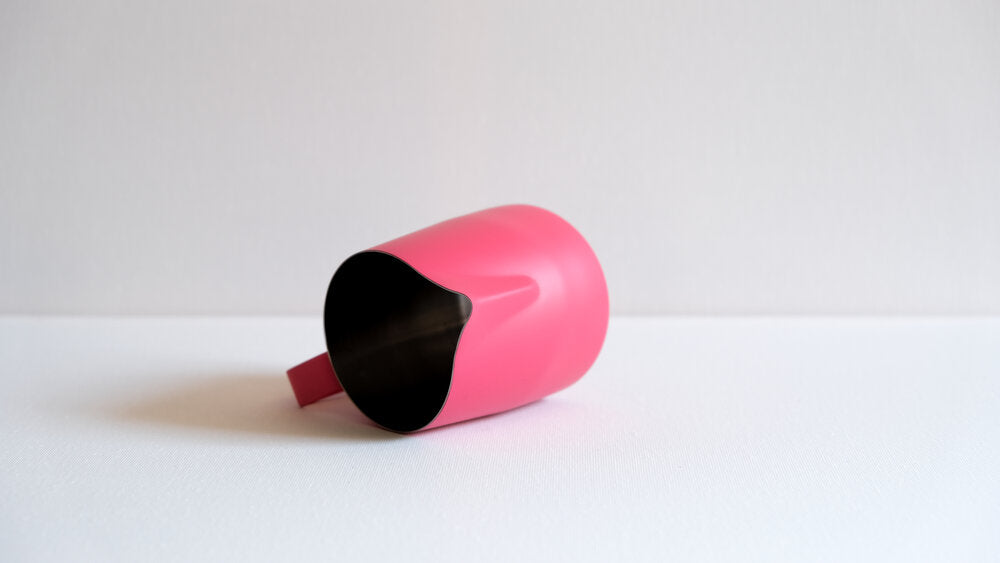 10oz Latte Art Pitcher with Narrow Spout in Peony – Slow Pour Supply